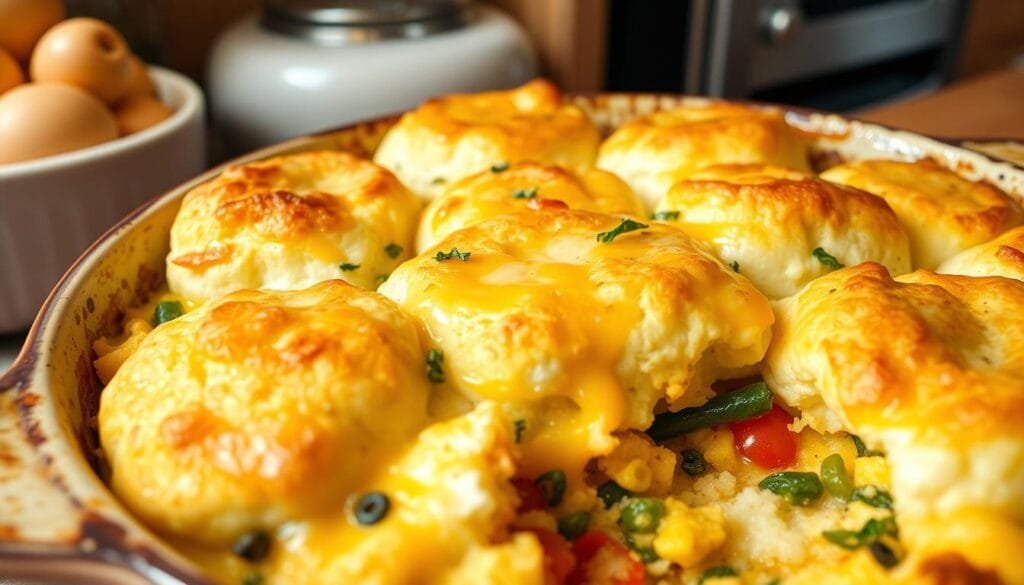 Tasty Breakfast Casserole with Biscuits Recipe