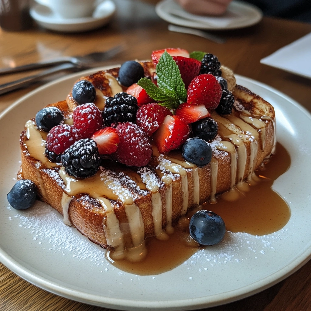 How to Make French Toast with Cinnamon and Fresh Berries