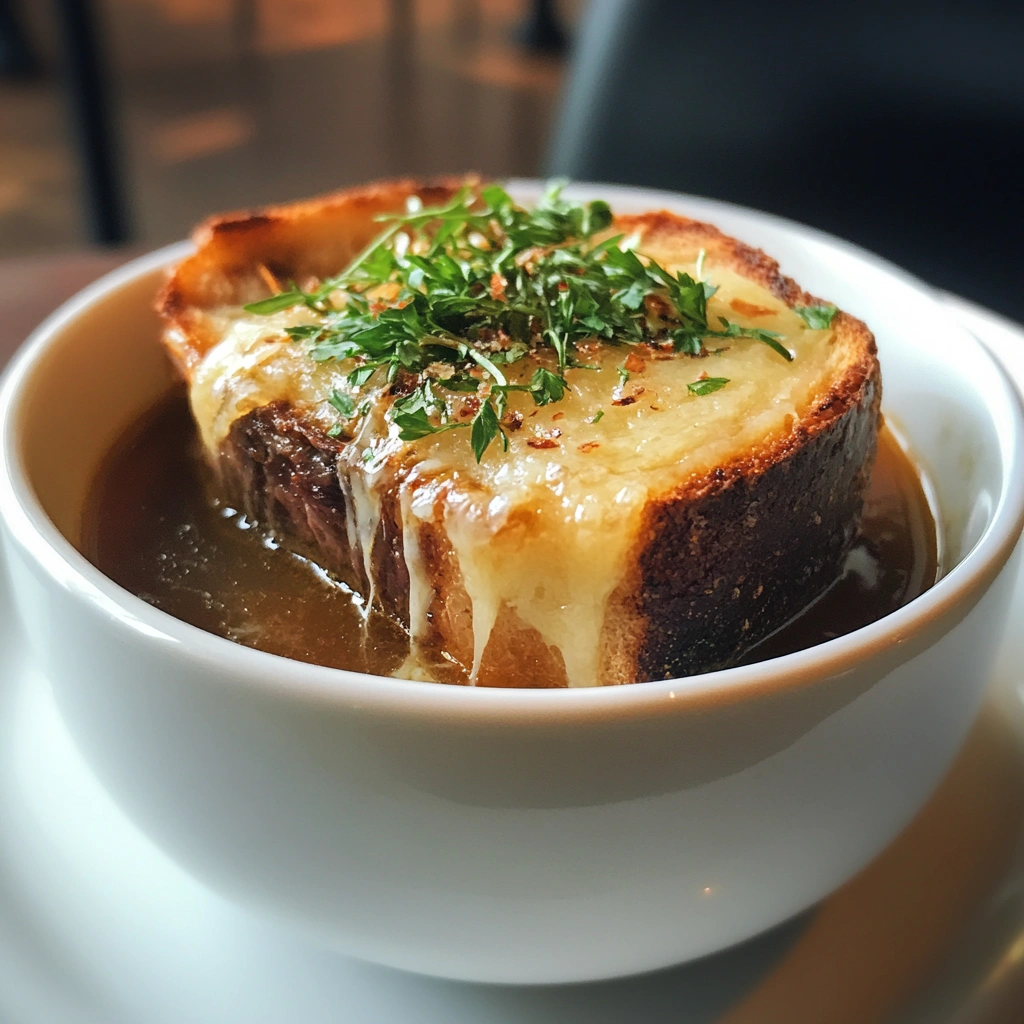 How to Make French Onion Short Rib Soup with Gruyère Toast