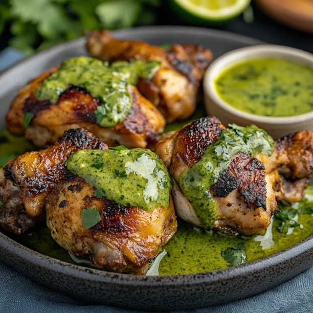 Peruvian Chicken with Green Sauce Recipe - onehourrecipes
