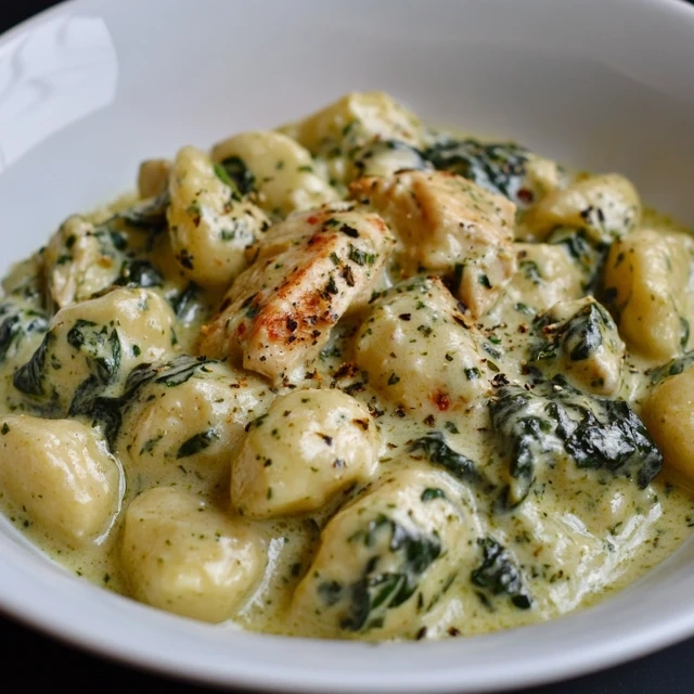Easy Creamy Spinach Chicken Gnocchi in 30 Minutes